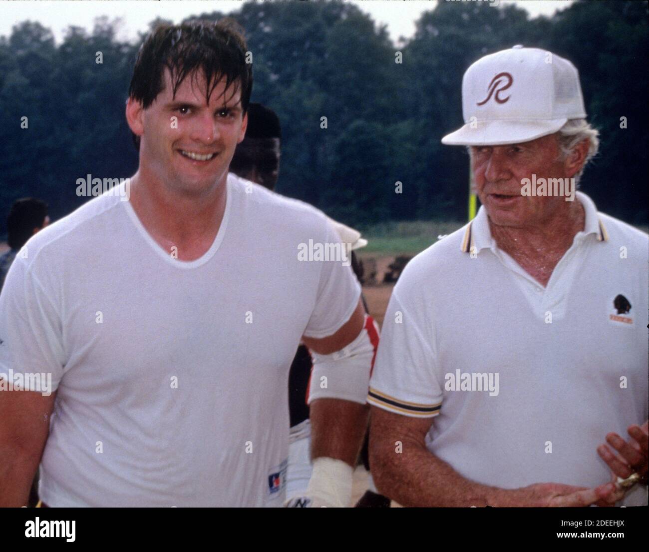 Washington Redskins offensive Tackle Jim Lachey, left, and Offensive ...