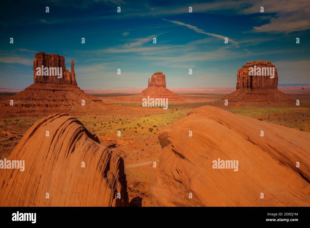 View of Monument Valley Stock Photo - Alamy
