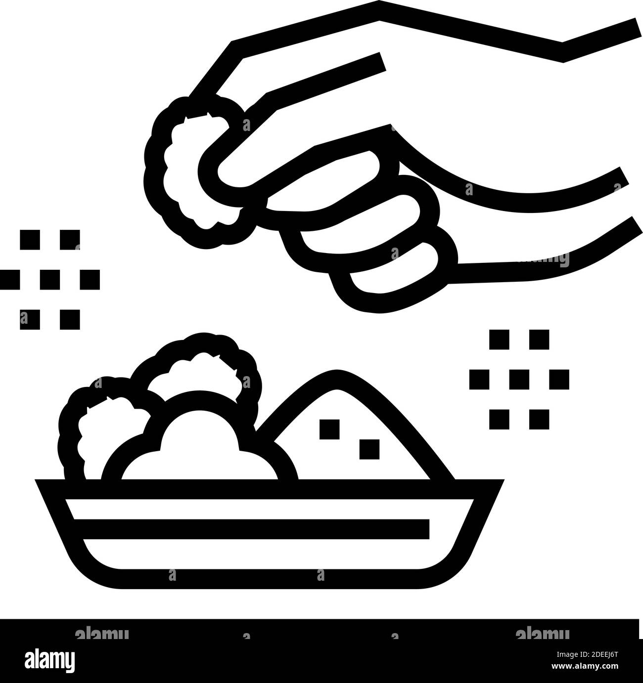 flavoring meal line icon vector illustration Stock Vector Image & Art ...