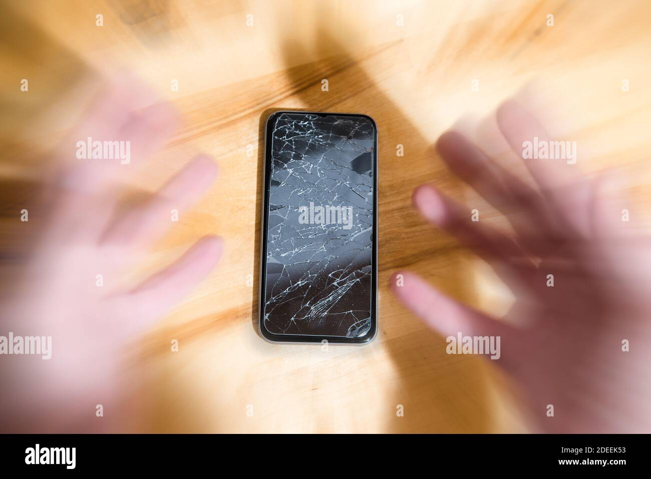 Cracked Phone Display High Resolution Stock Photography and Images - Alamy