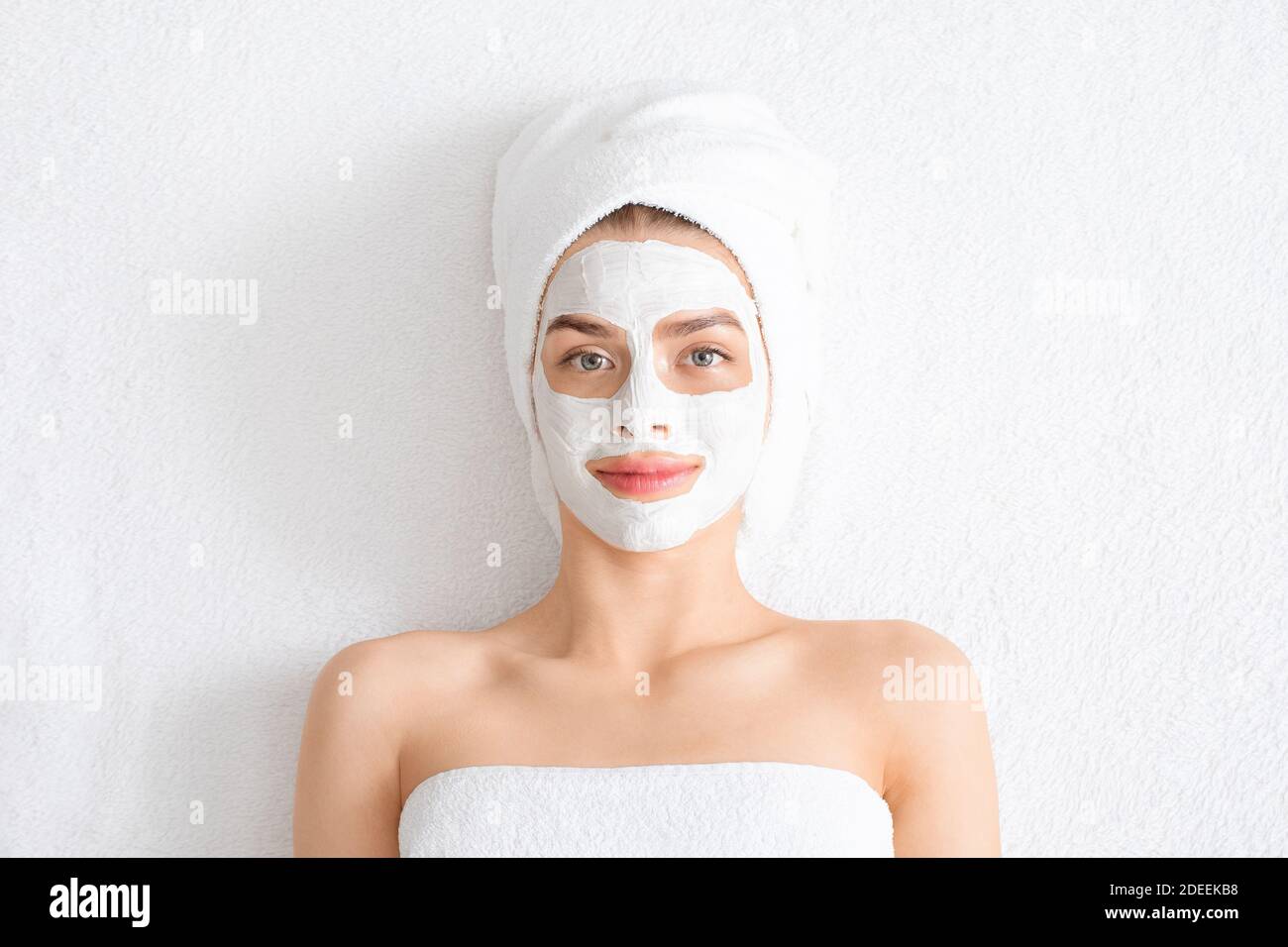 Woman facial clear mask hi-res stock photography and images - Alamy