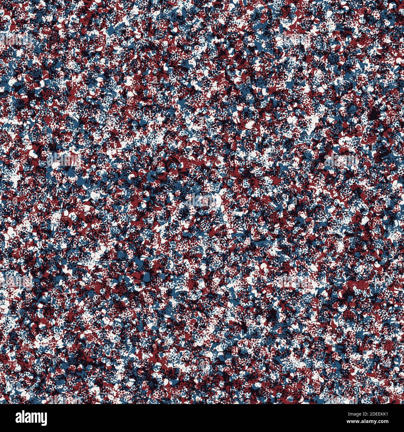 Seamless floral pattern in red blue black white Stock Photo - Alamy