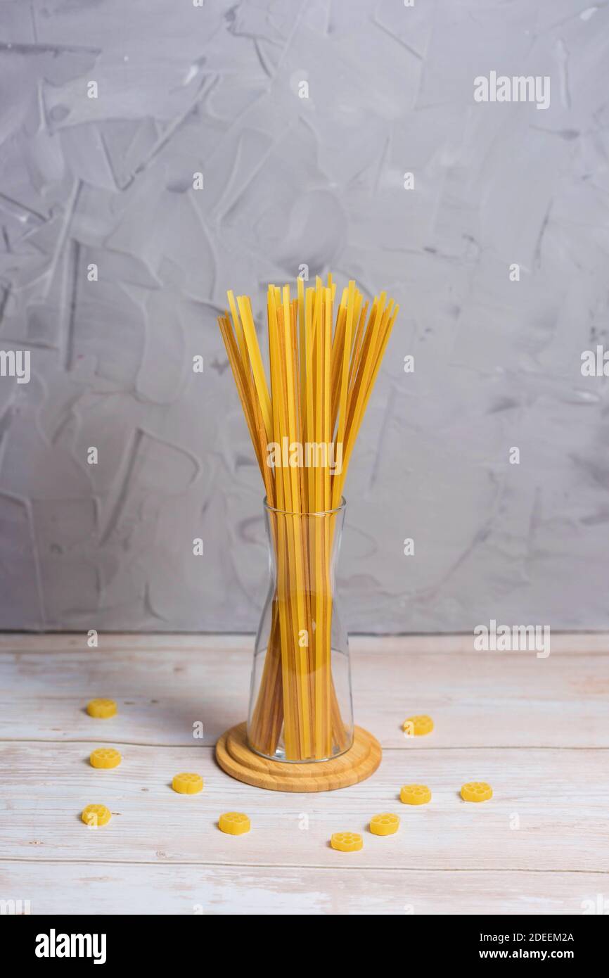 Spaghetti from buckwheat wheat hi-res stock photography and images - Alamy