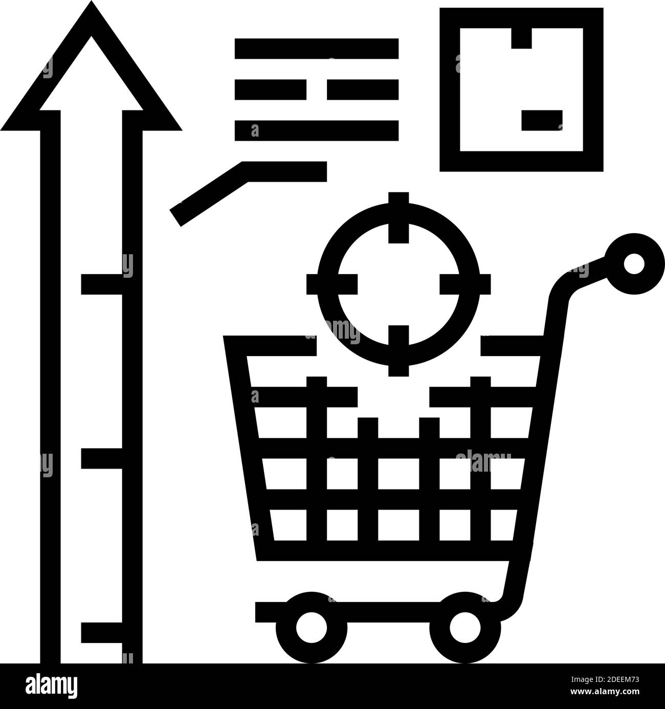 sales data visualization line icon vector illustration Stock Vector ... sales data visualization line icon vector illustration Stock Vector ...