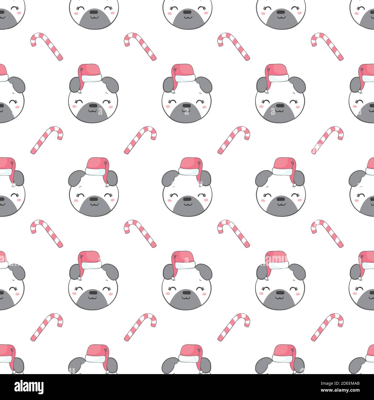 Cute seamless winter pattern Stock Vector Images - Alamy