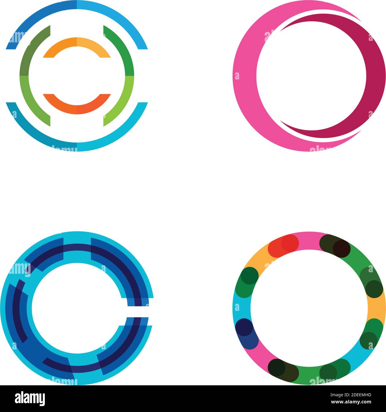 circle logo vector template illustration Stock Vector Image & Art - Alamy