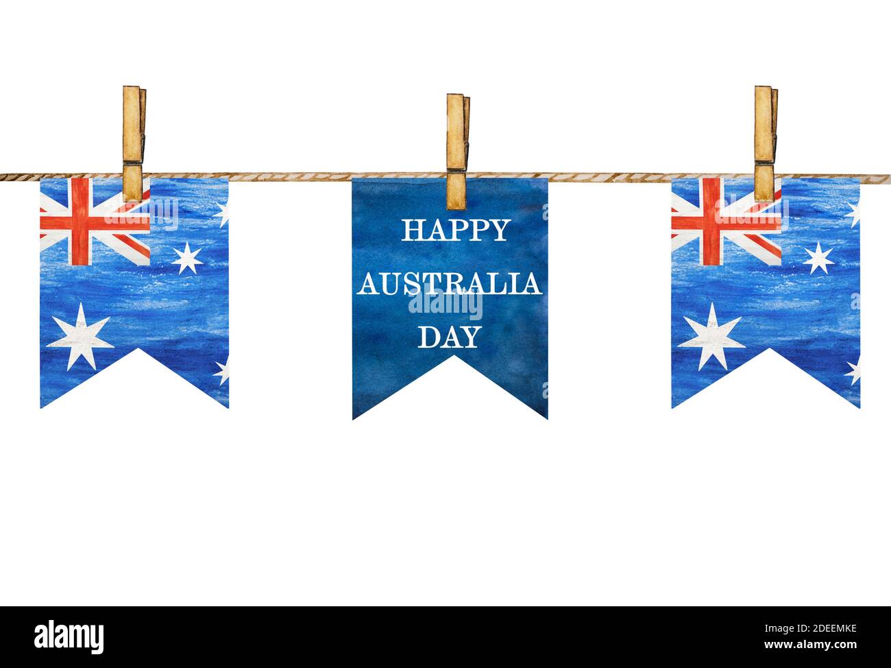 Beautiful drawing of the Australian Flag of various shapes Stock Photo ...