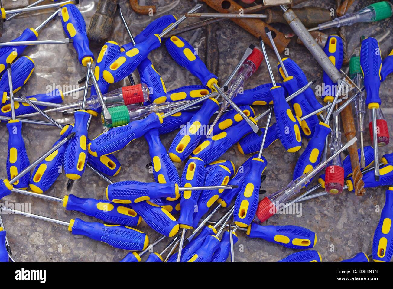 Blue tools protection hi-res stock photography and images - Alamy