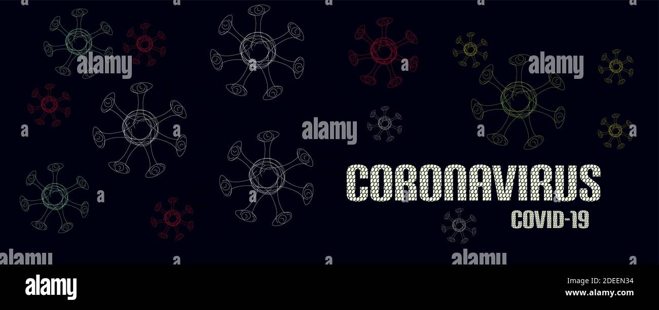 Corona virus background, a deadly virus, dangerous disease Stock Vector ...