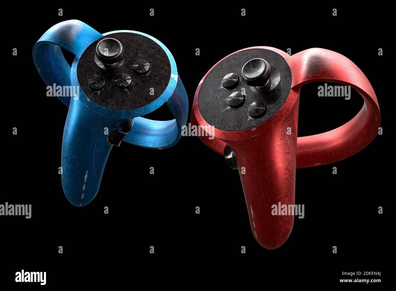 Used controllers for virtual reality, online and cloud gaming isolated ...