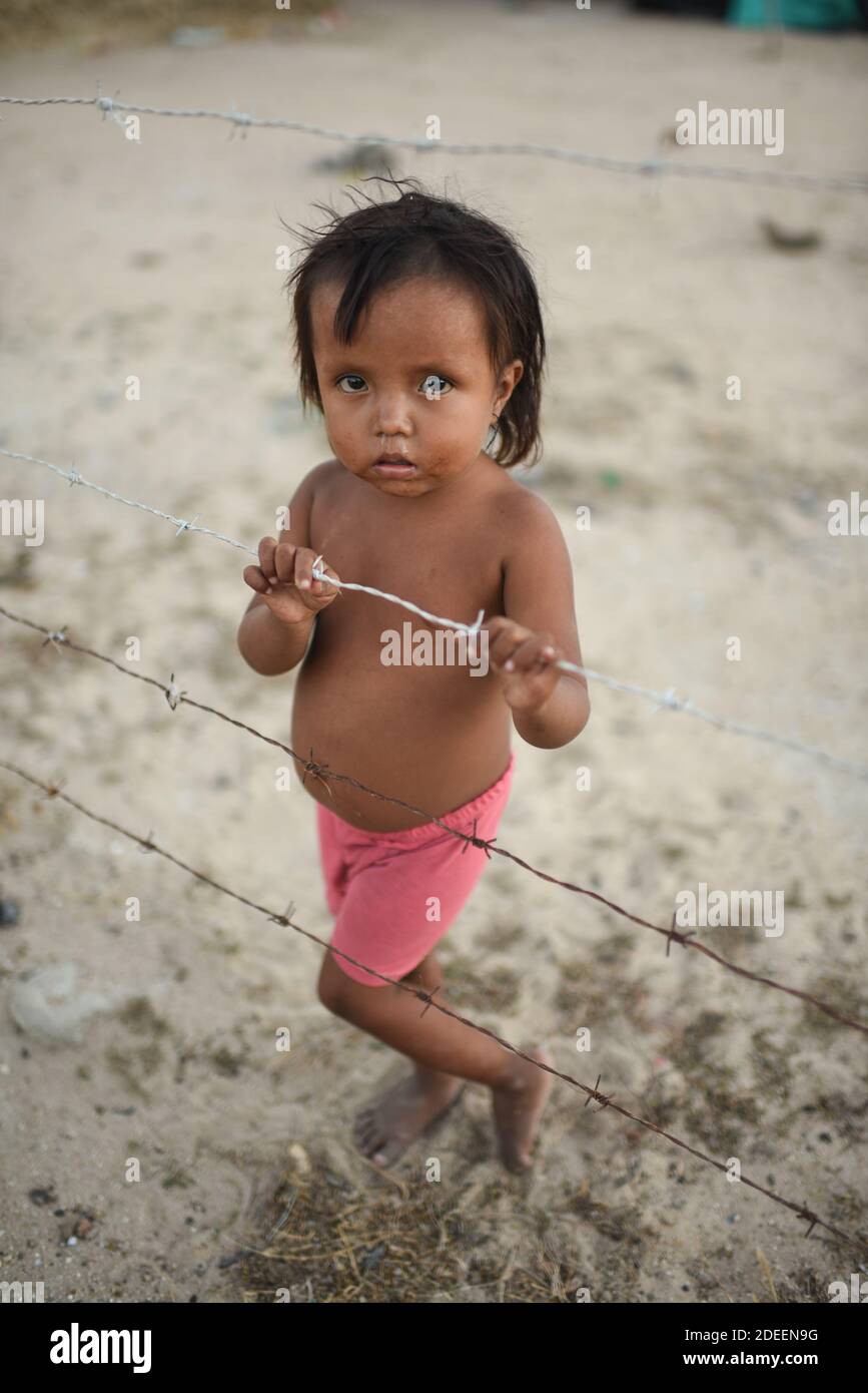 Wayuu indigenous young girl in La Guajira, Colombia Stock Photo - Alamy