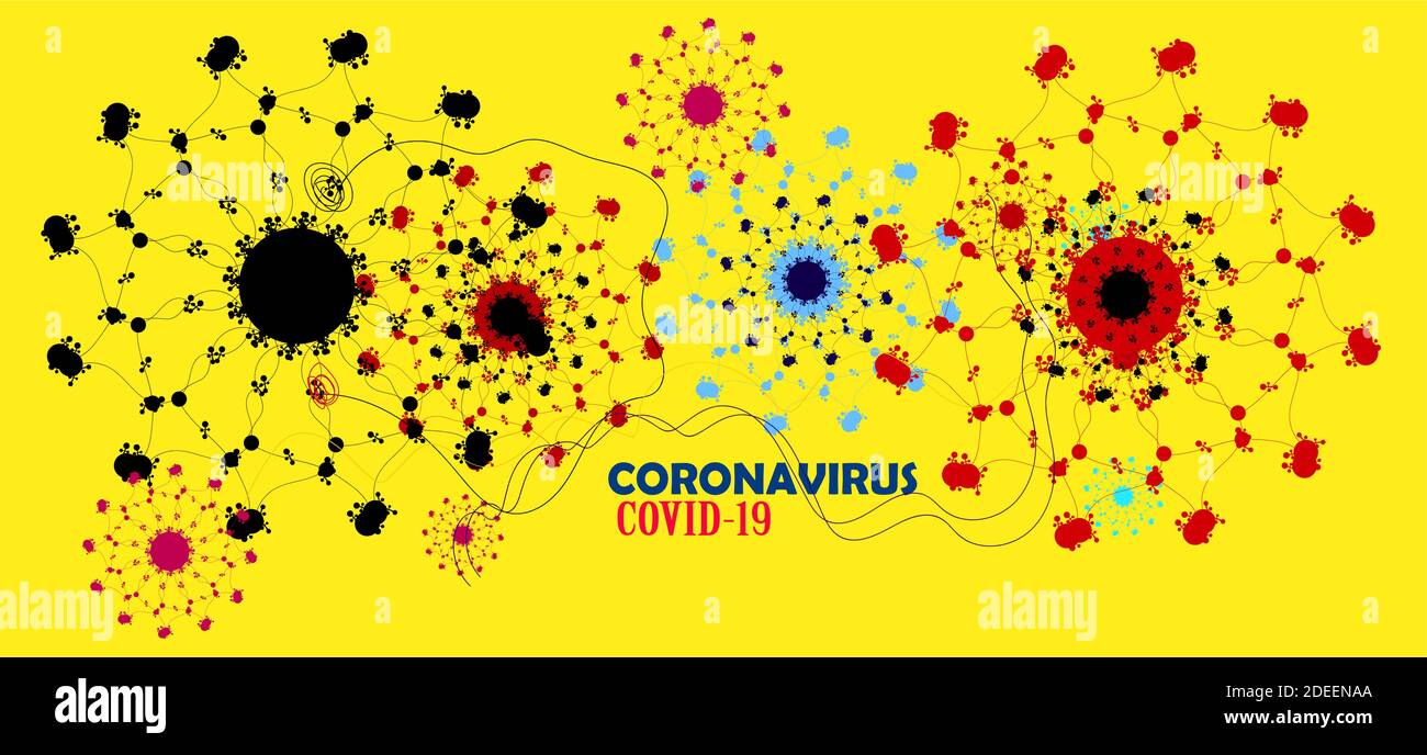 Corona virus background, a deadly virus, dangerous disease Stock Vector ...