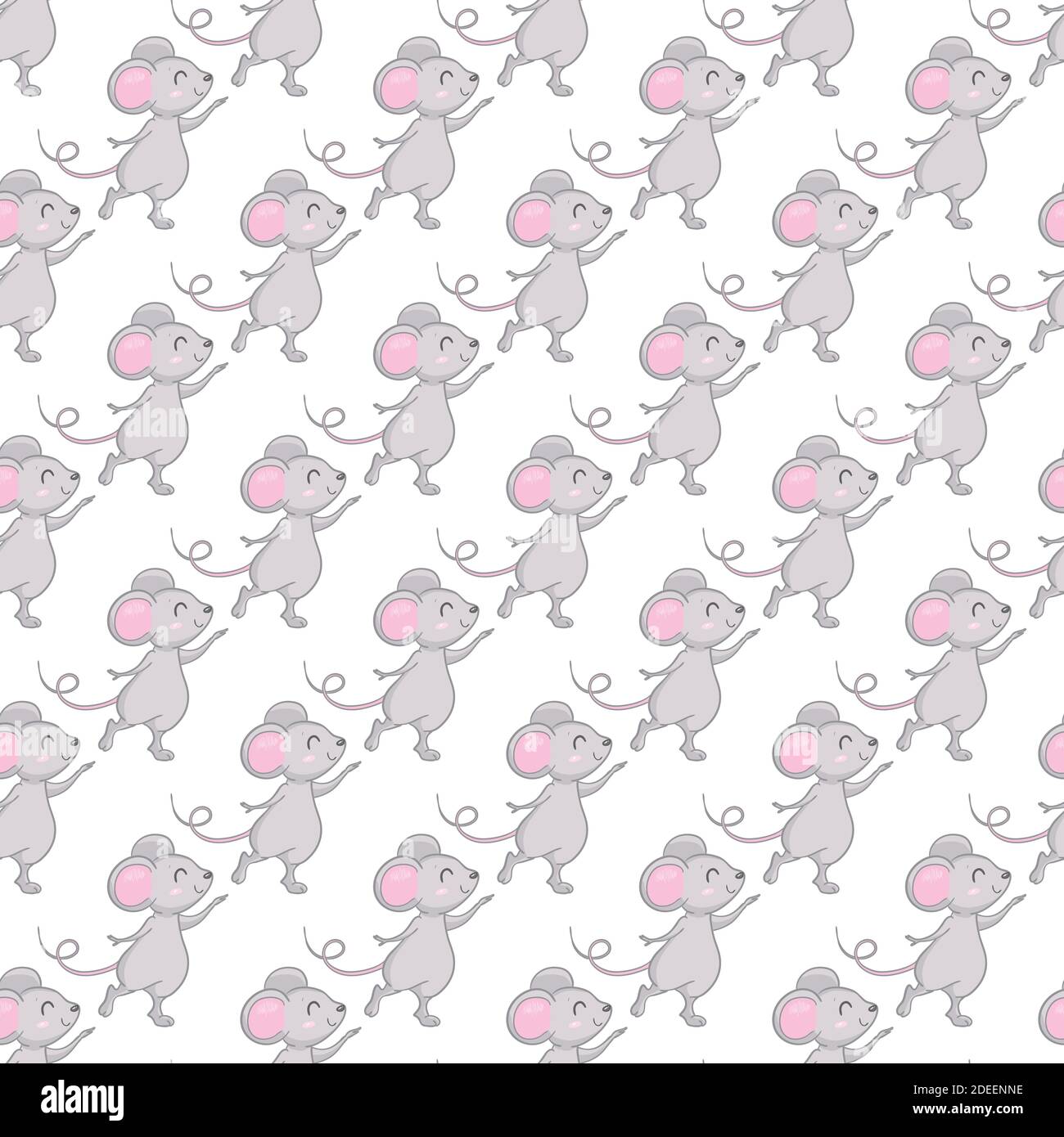 cute cartoon mouse seamless vector pattern background illustration ...