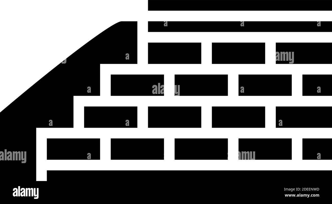 embankment construction glyph icon vector illustration Stock Vector ...