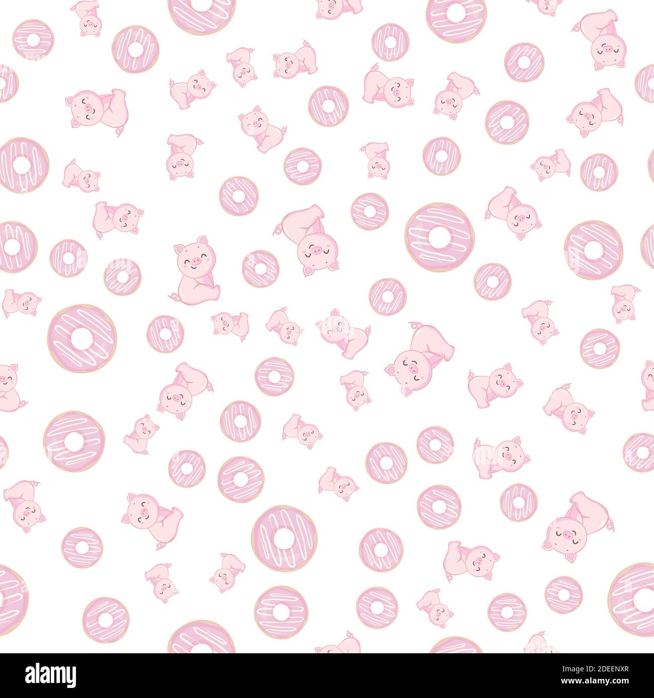 seamless pattern, piggy art background design for fabric and decor ...