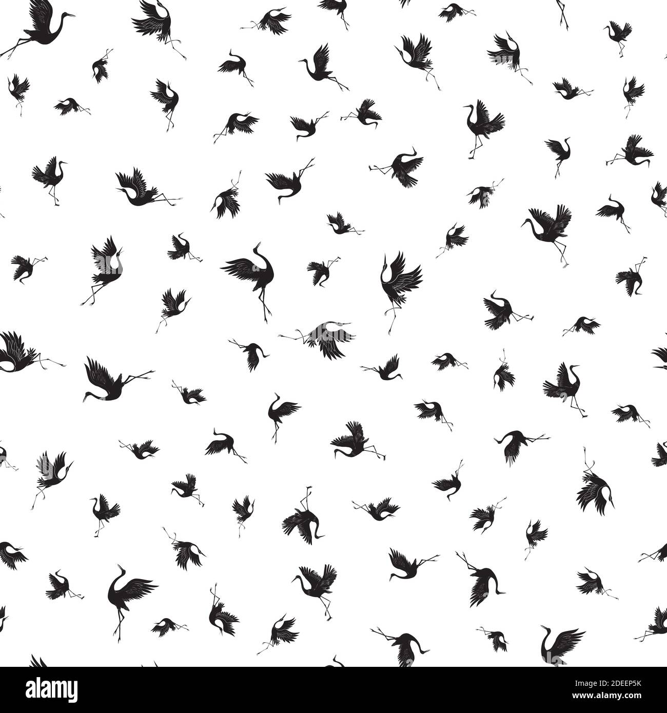 Stylized crane birds Stock Vector Images - Alamy