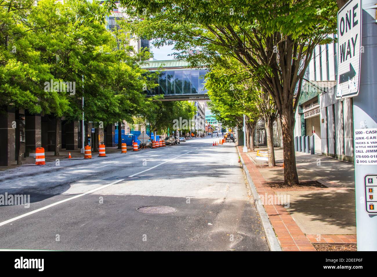 Atlanta, Ga USA 06 07 20: Downtown Atlanta Georgia empty streets Stock ...