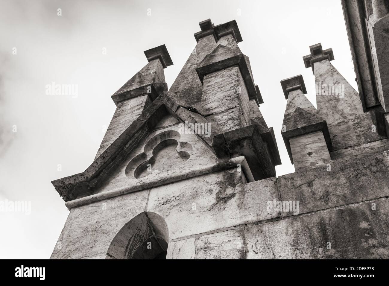 Saint Peters Cathedral of Geneva, Switzerland. Sepia toned photo with ...