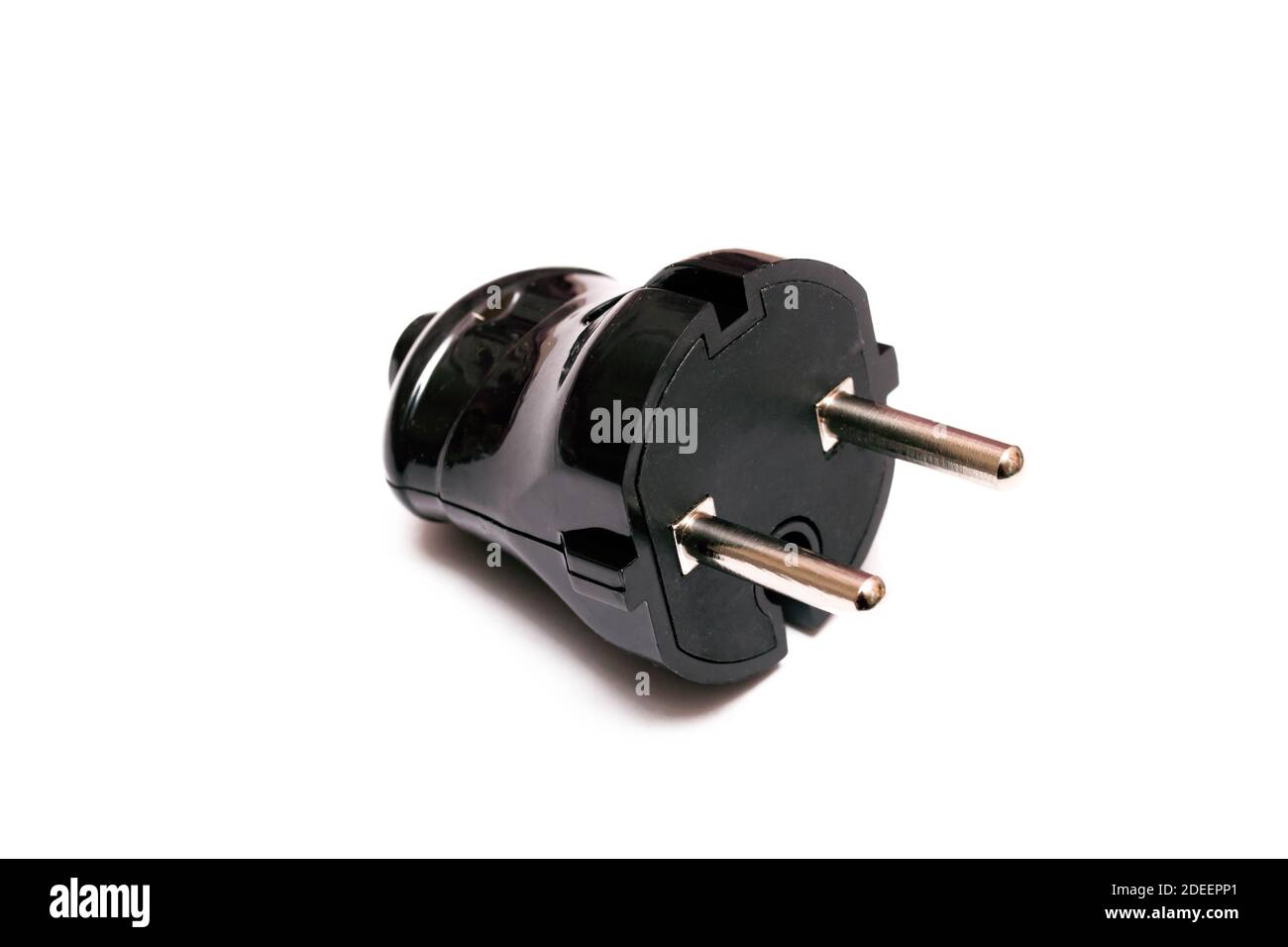 Plug for electronic device isolated on white background Stock Photo - Alamy