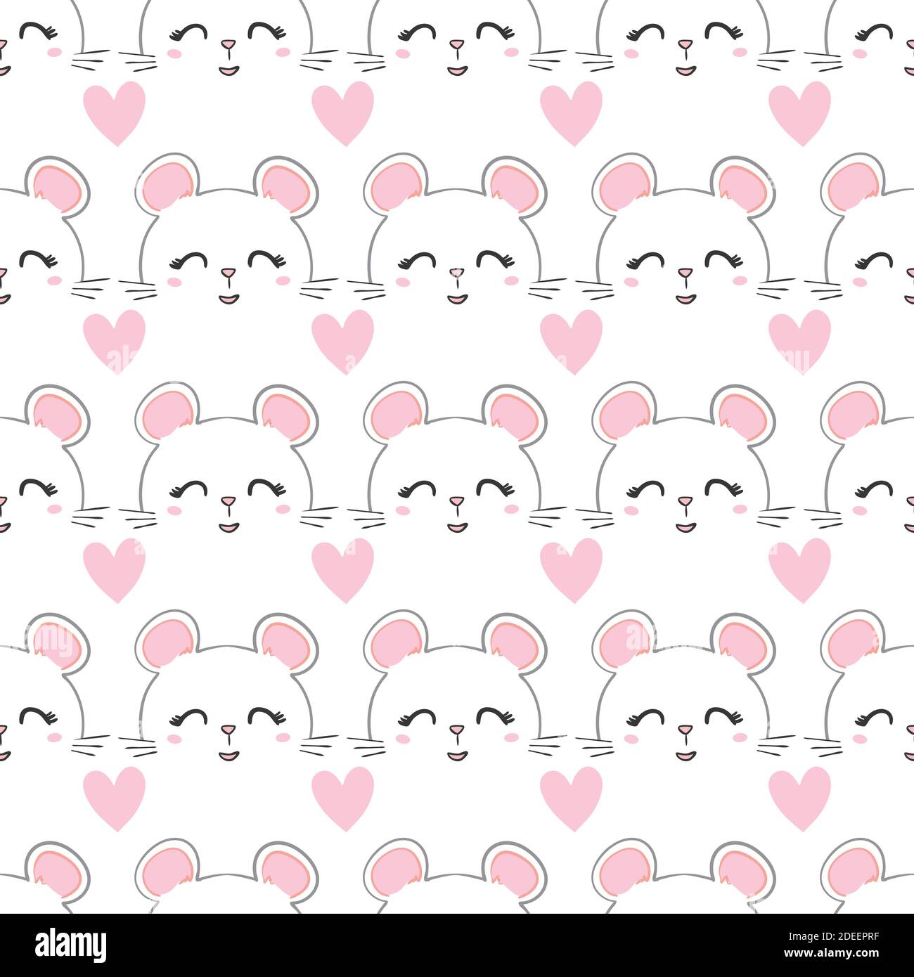 Cartoon illustration cute little mouse Cut Out Stock Images & Pictures ...