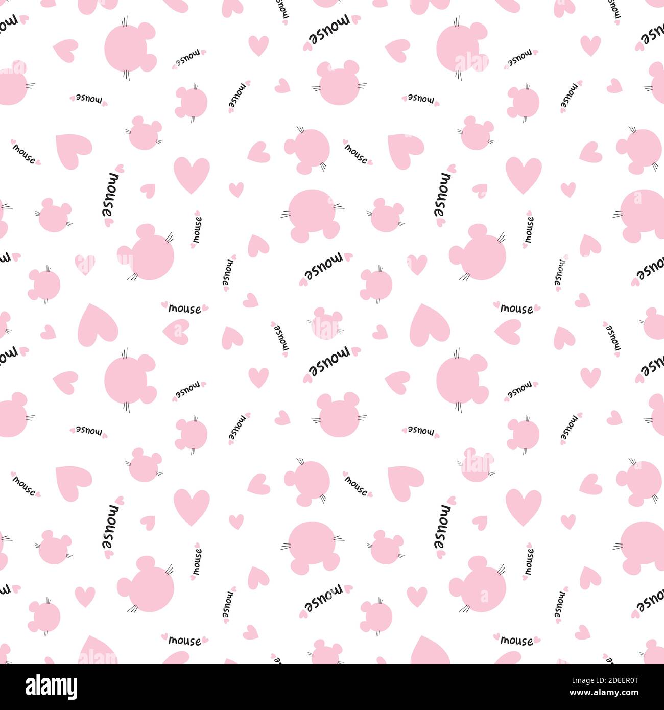 seamless little mouse pattern vector illustration Stock Vector Image ...