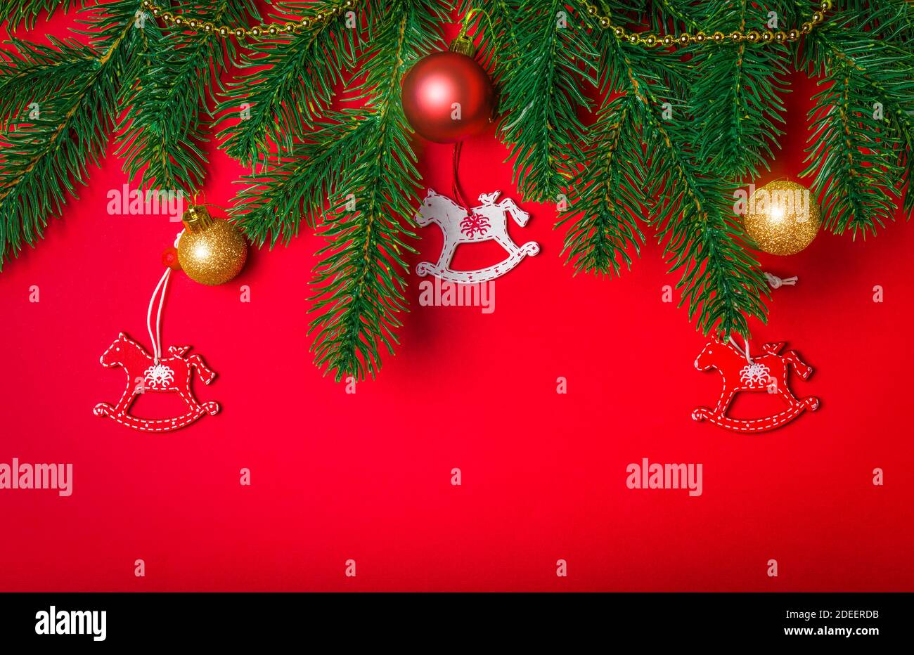 Red Christmas card Stock Photo - Alamy