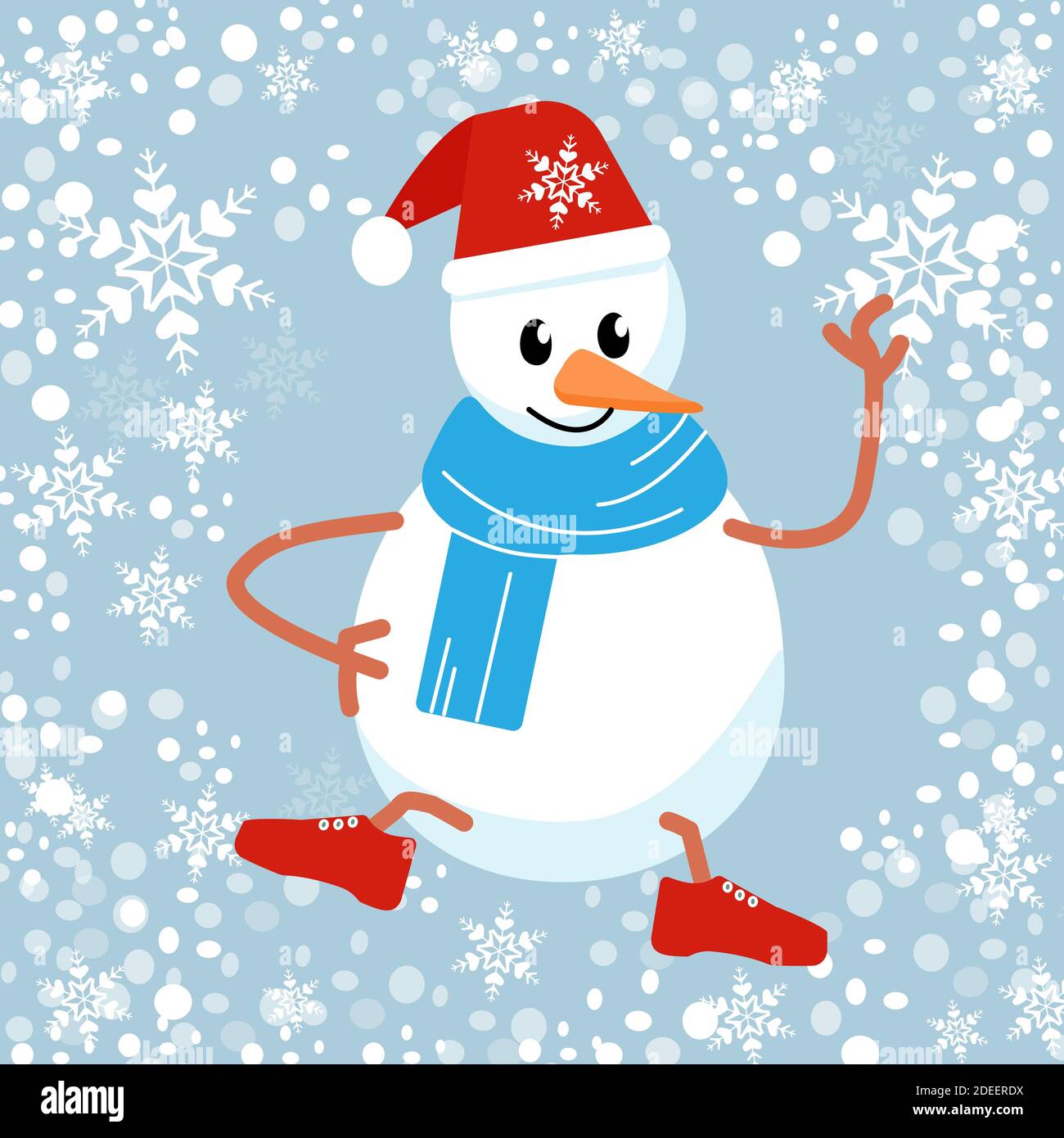 Happy Holidays Snowman Clip Art