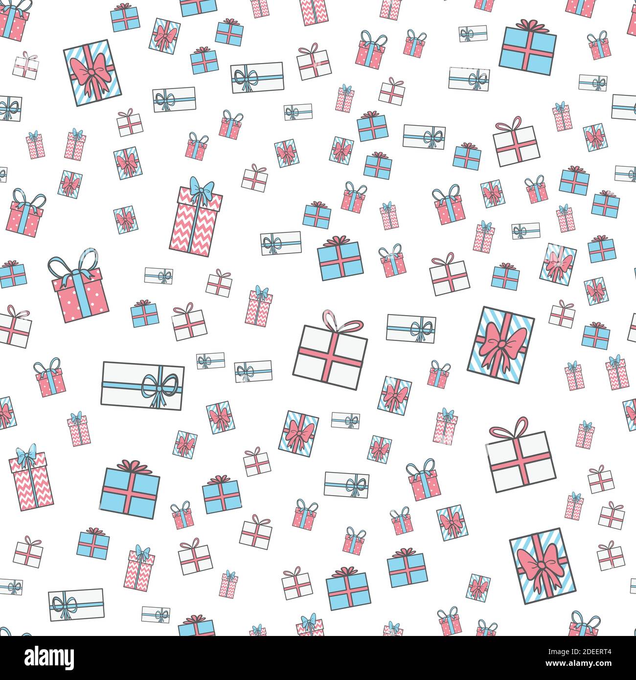 Seamless birthday heart wrapping paper Stock Vector Images - Alamy