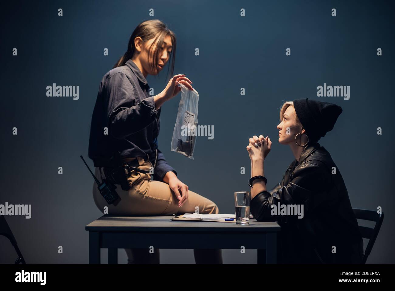 Officer interrogating a person hi-res stock photography and images - Alamy