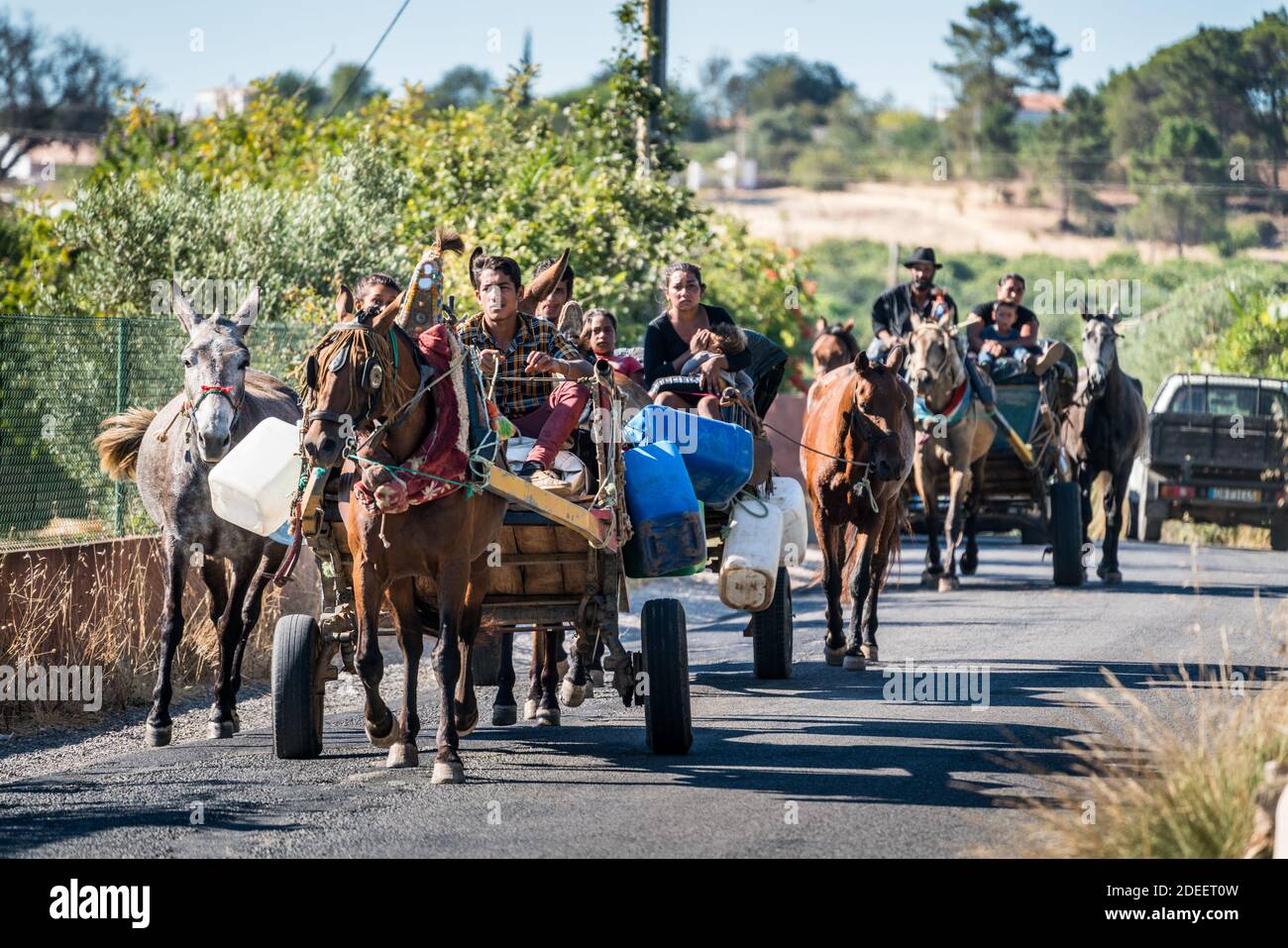 traditional life of the gypsy, Algarve, Portugal, Europe Stock Photo ...