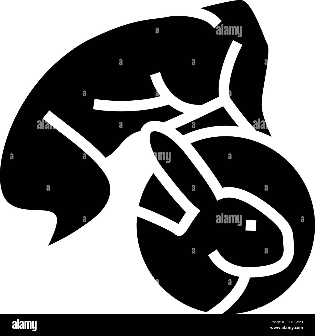 rabbit meat carcass glyph icon vector illustration Stock Vector Image ...