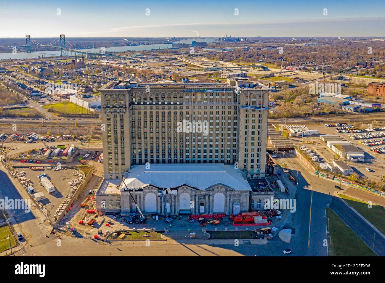 Detroit, Michigan - The Michigan Central Station, which served as ...