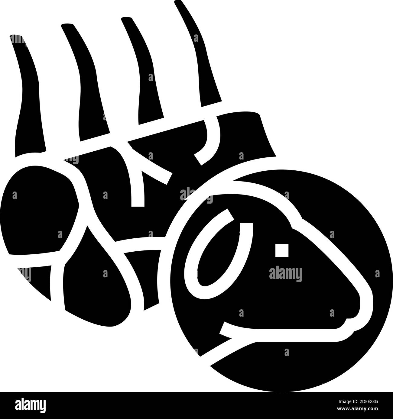 mutton meat glyph icon vector illustration Stock Vector Image & Art - Alamy