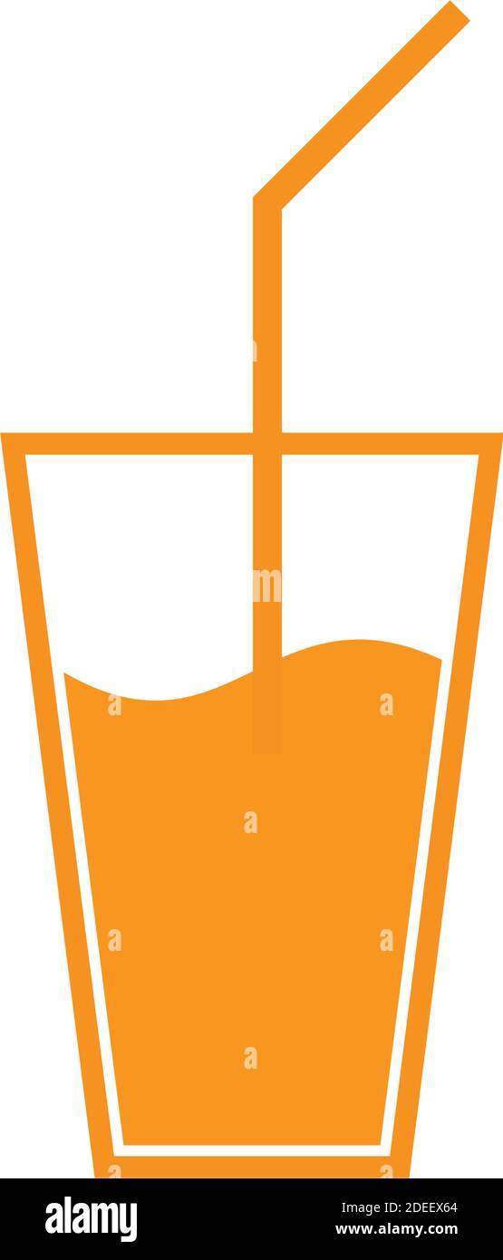 glass juice fresh logo vector temlate design Stock Vector Image & Art ...