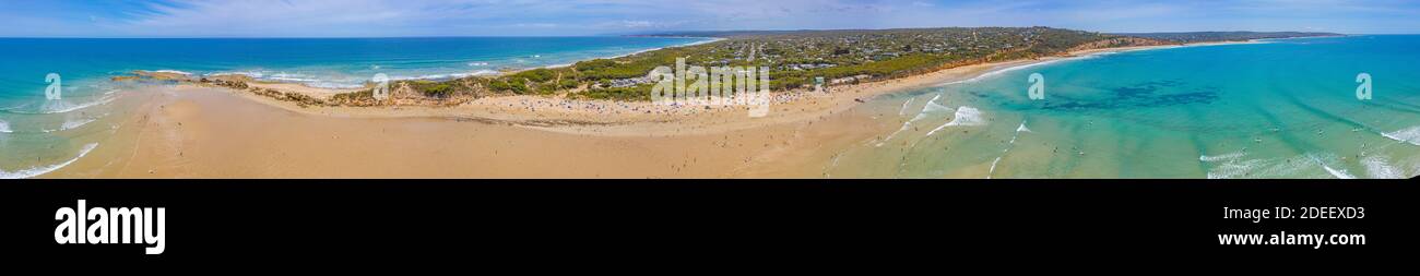 Aerial view of a beach at Anglesea in Australia Stock Photo - Alamy