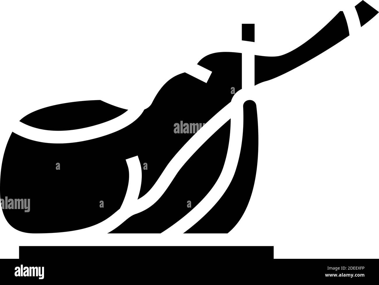 ham leg meat glyph icon vector illustration Stock Vector Image & Art ...