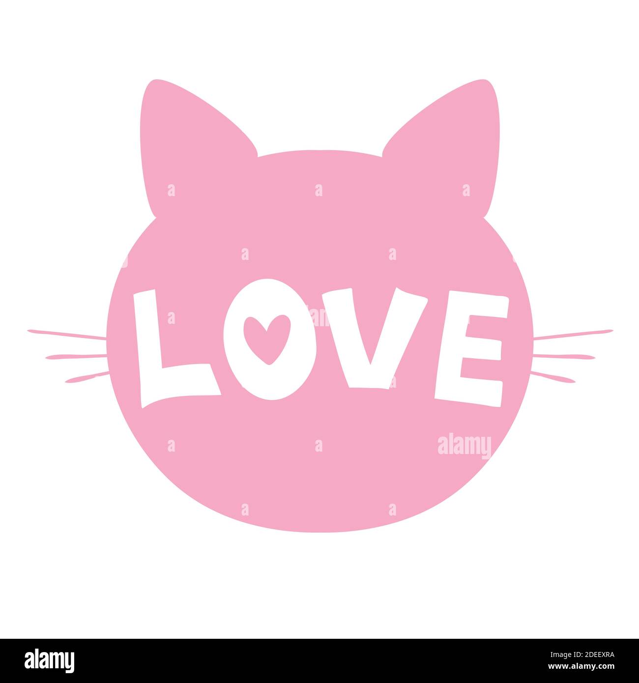 Background cat lettering meow Cut Out Stock Images & Pictures - Alamy