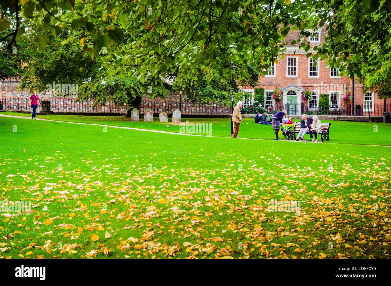 Winchester cathedral grounds hi-res stock photography and images - Alamy