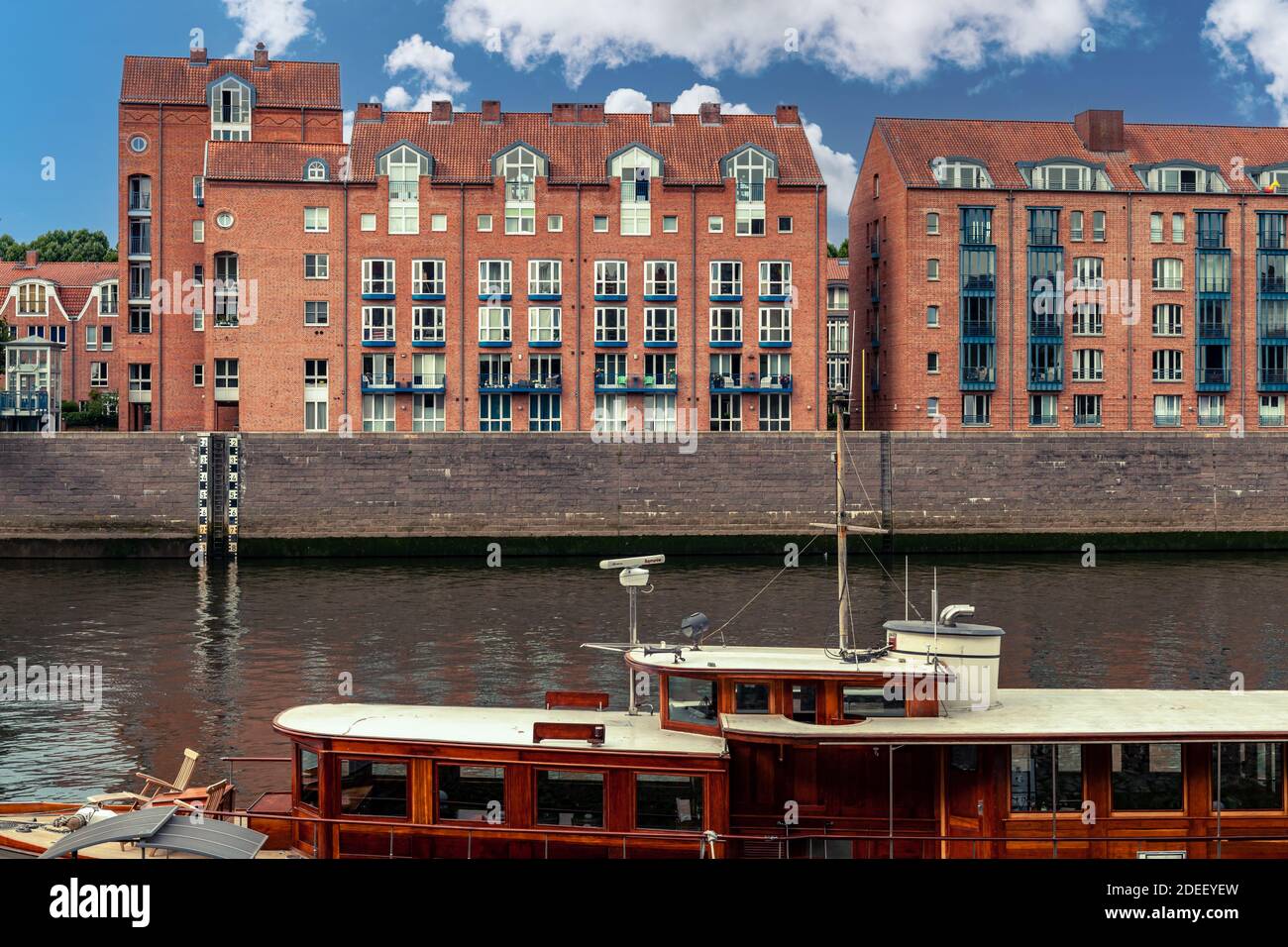 modern urban architecture in europe on the river bank Stock Photo - Alamy