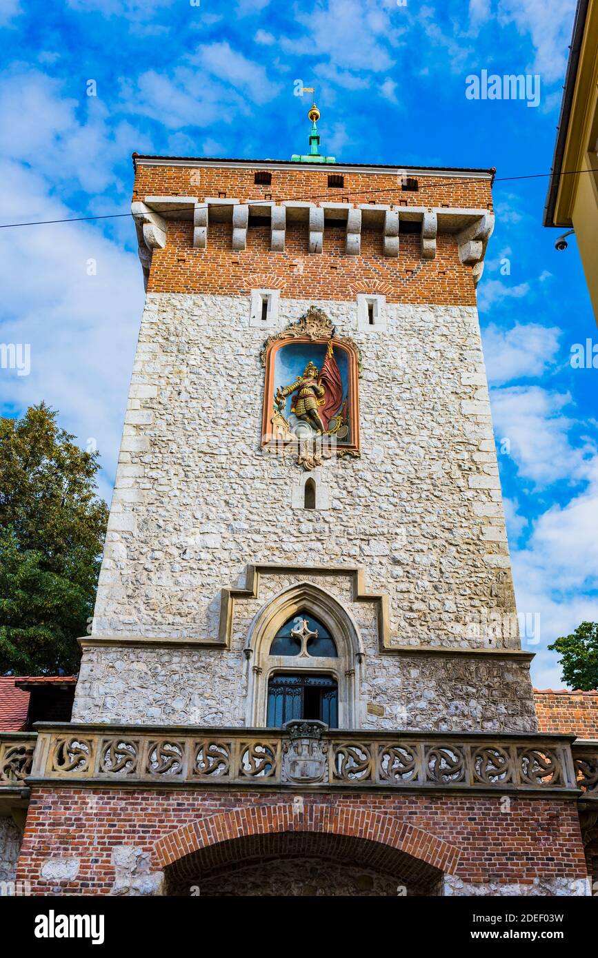 Florian Gate.Across from the Barbican stands the iconic Floriańska Gate ...