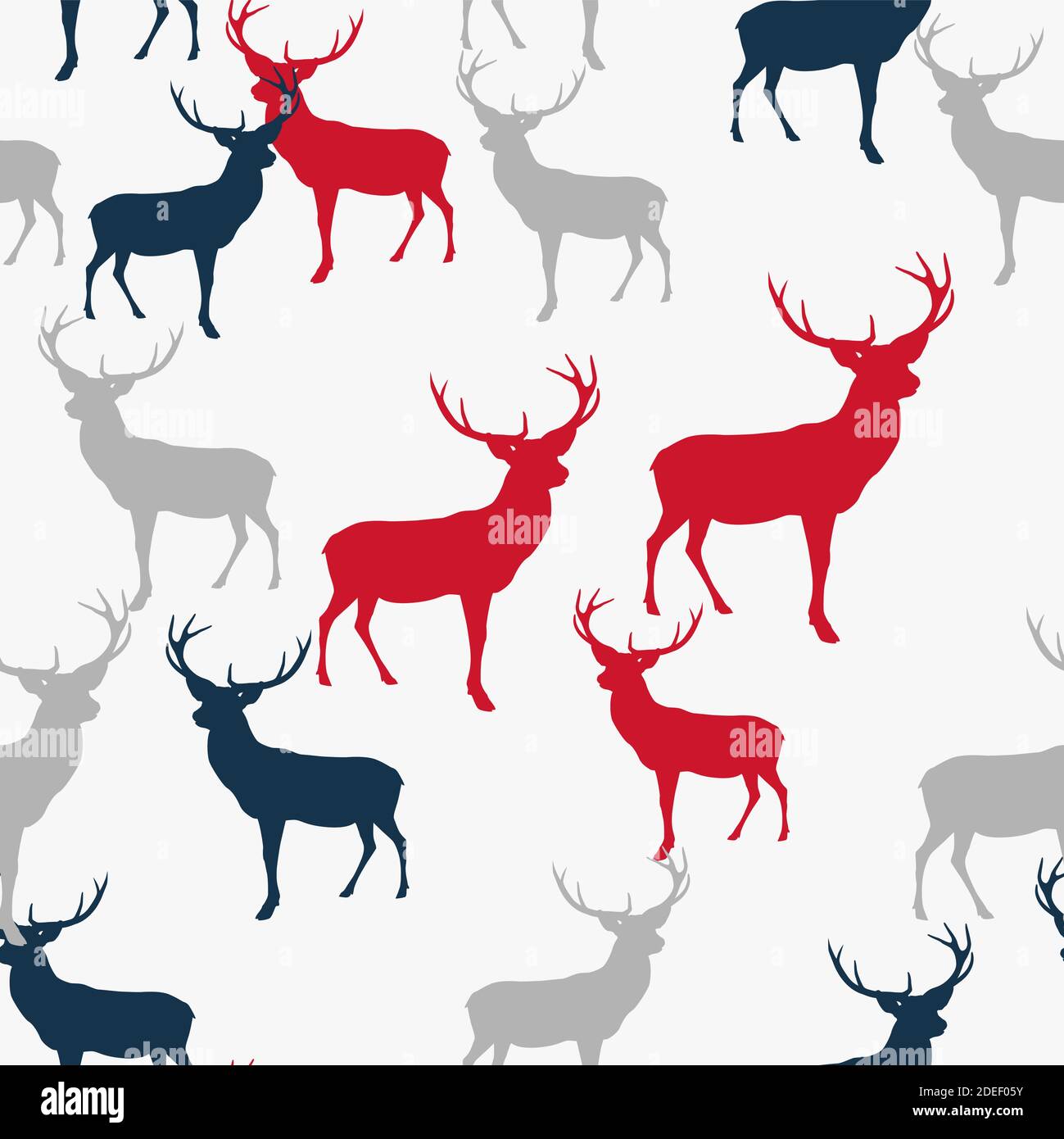 Abstract Seamless deer pattern background. Vector Illustration Stock ...