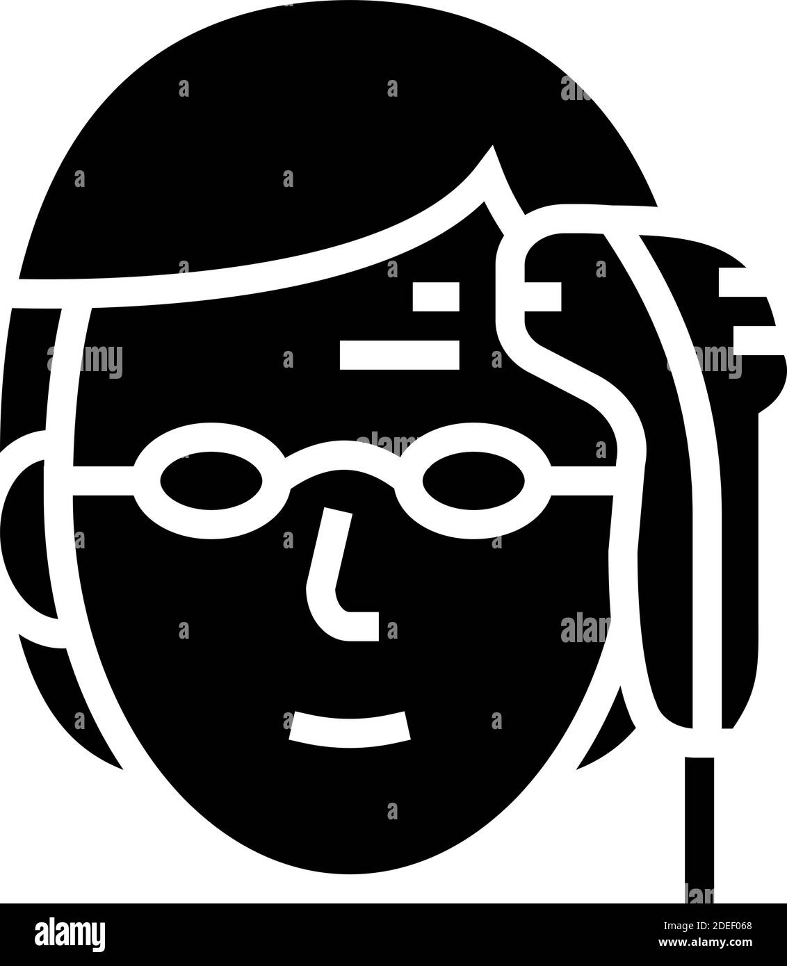 facial skin resufacing laser glyph icon vector illustration Stock ...