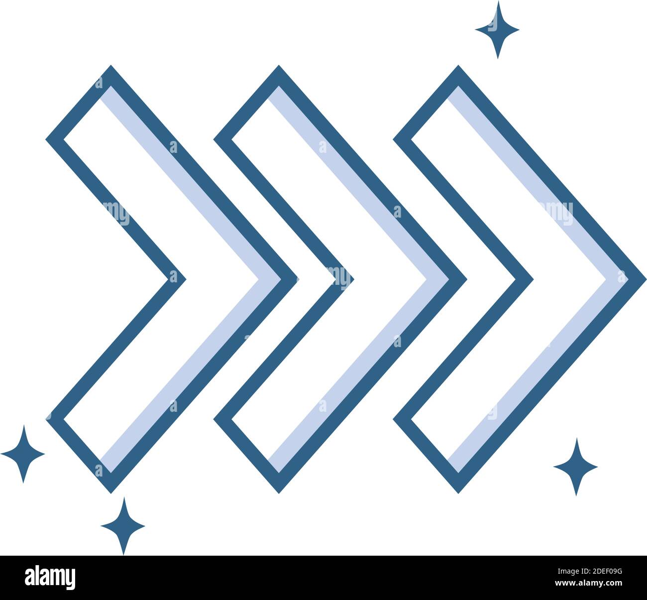 three arrow head vector illustration line style icon Stock Vector Image ...