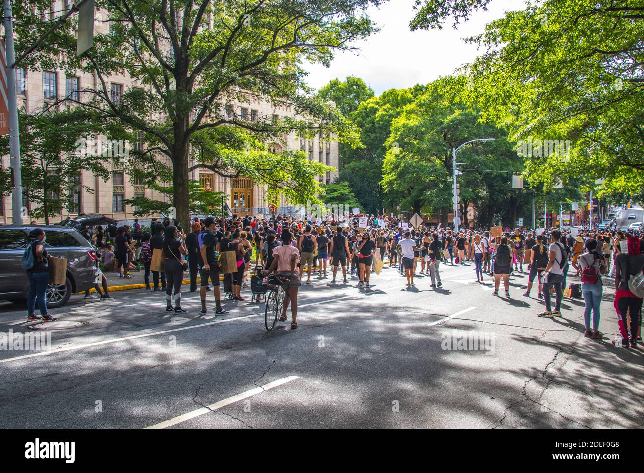 Atlanta, Ga USA 06 07 20: Downtown Atlanta Georgia crowds of protesters ...