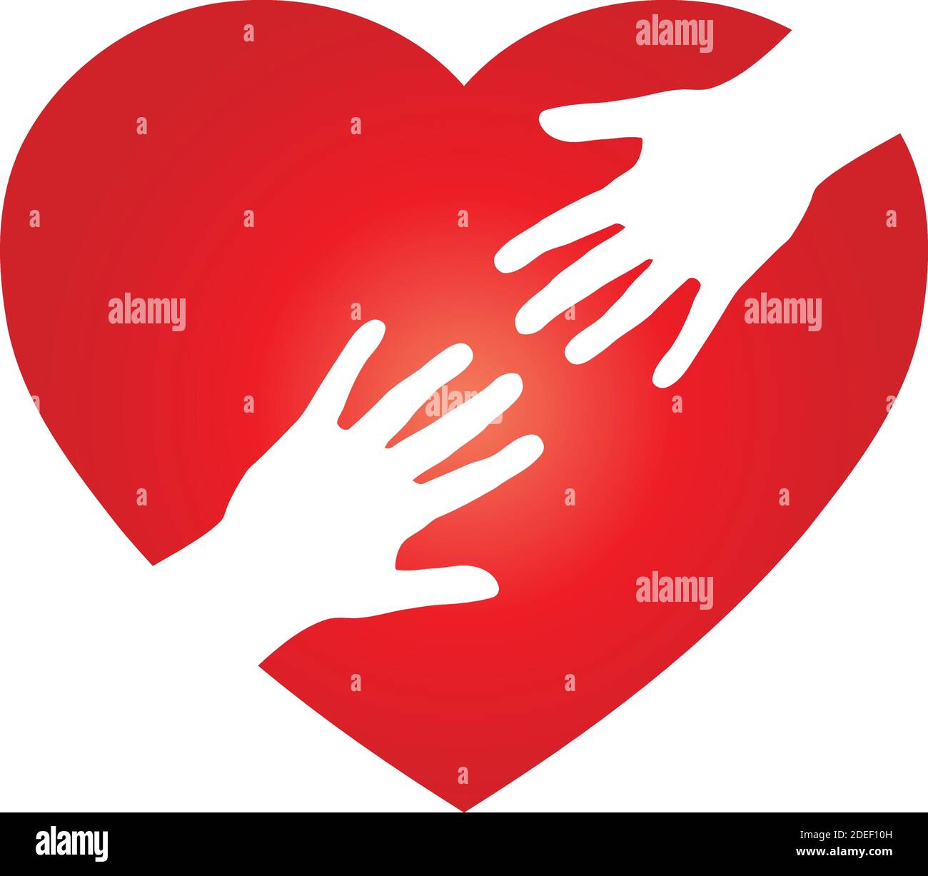 Heart, love, hands, helper, logo Stock Vector Image & Art - Alamy