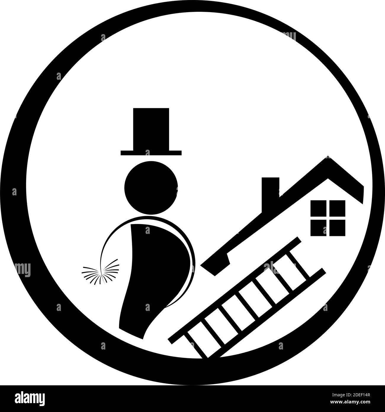 Chimney sweep, man, person, craftsman, logo Stock Vector Image & Art ...