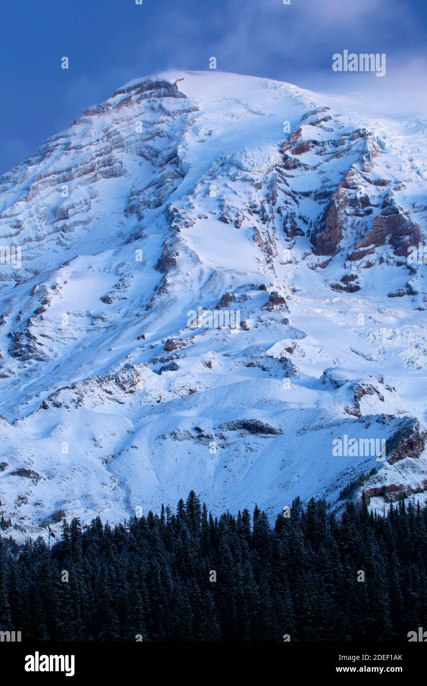Mt Rainier from Inspiration Point, Mt Rainier National Park, Washington ...