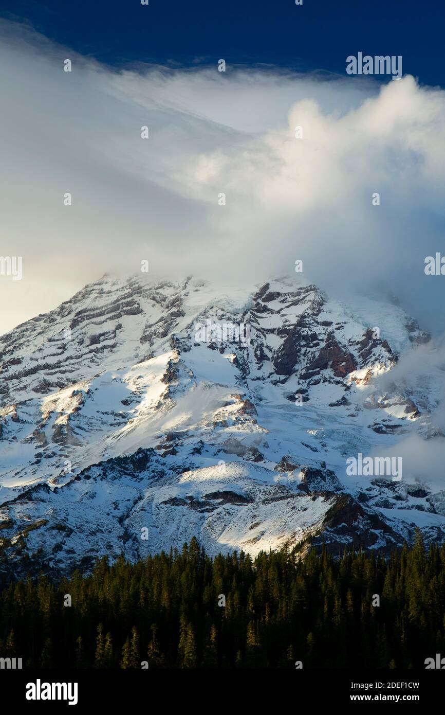 Mt Rainier from Inspiration Point, Mt Rainier National Park, Washington ...