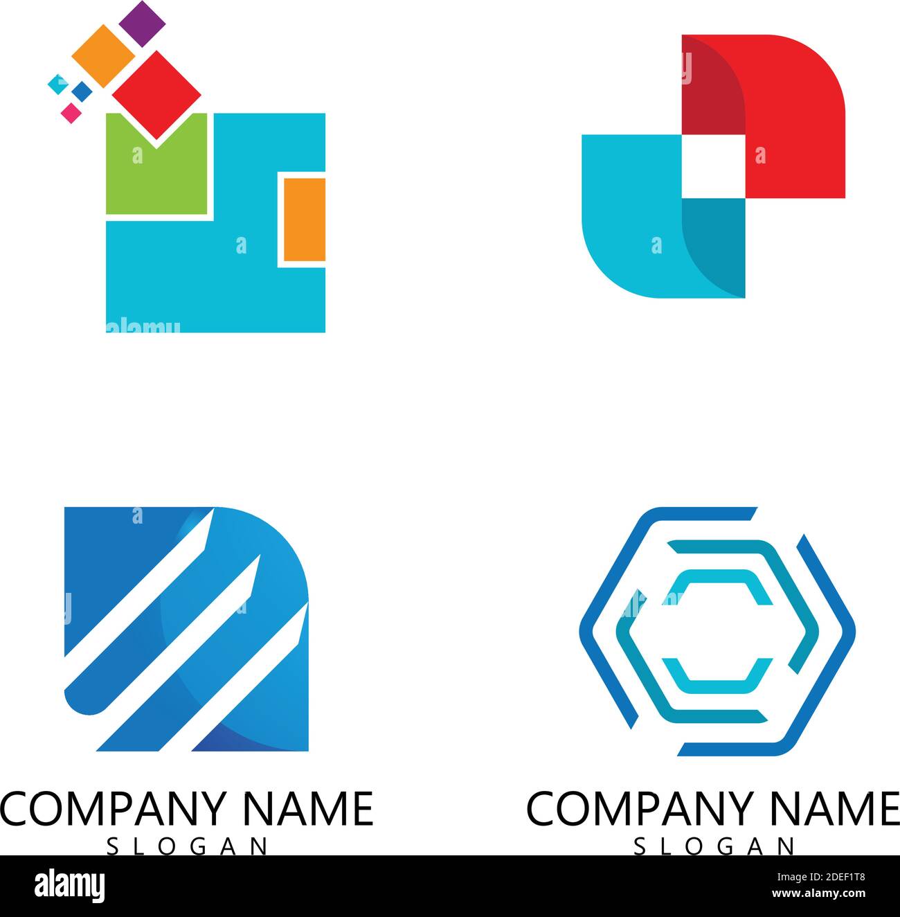 abstract vector template logo illustration design Stock Vector Image ...