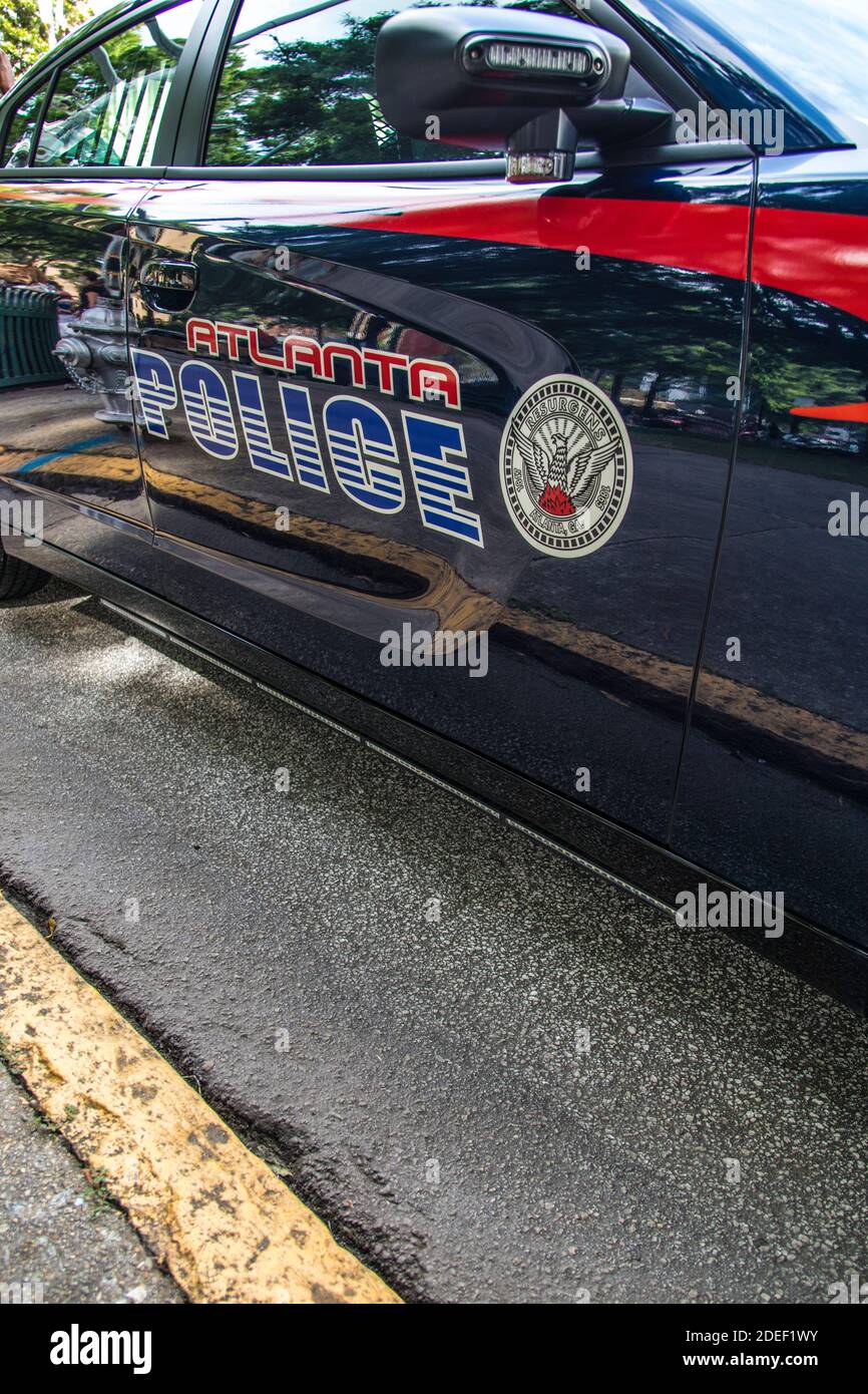 Atlanta, Ga USA 06 07 20: Downtown Atlanta Georgia Atlanta Police car ...